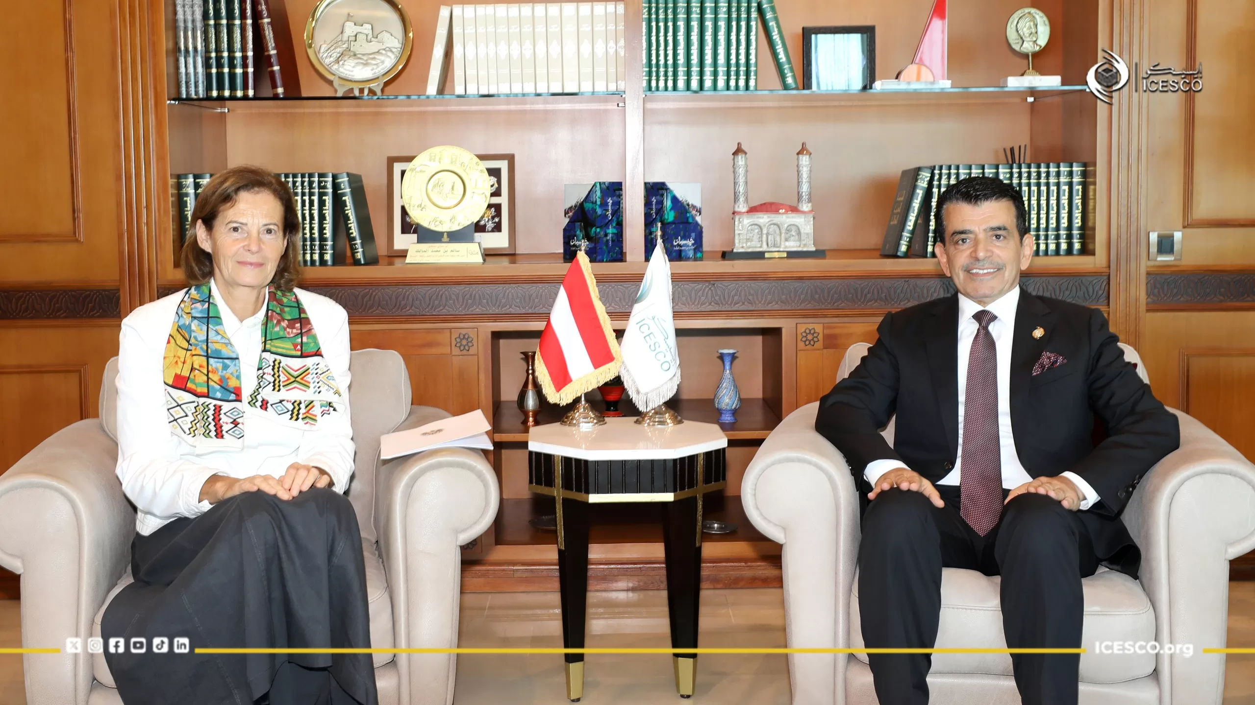 ICESCO Director-General Receives Austrian Ambassador to Morocco - ICESCO